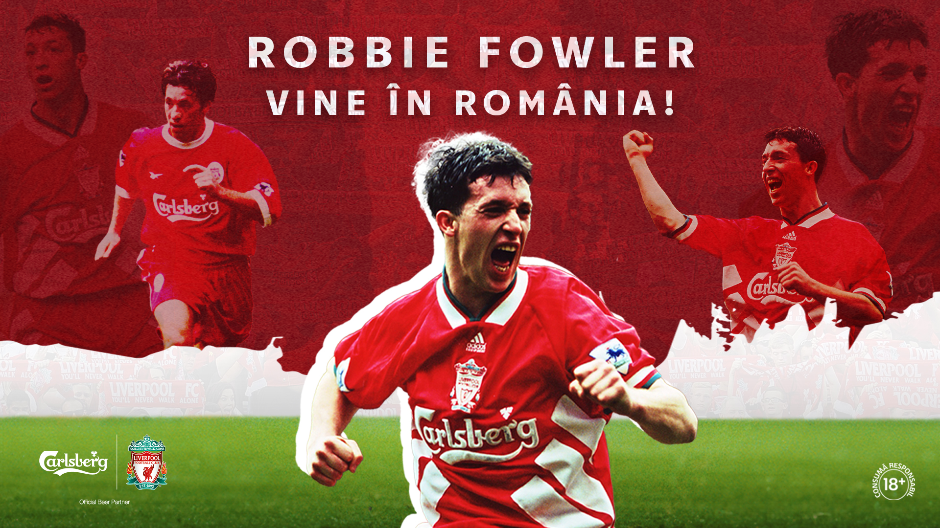 Carlsberg îl aduce în România pe Robbie Fowler, legenda Liverpool FC